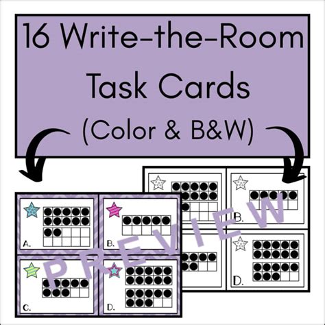 Ten Frames Write The Room 1st Grade Math Activity Set Tpt