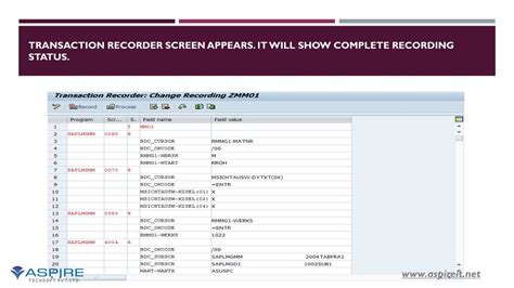 PPT Steps Of BDC Recording For Material Master SAP ABAP Trainings PowerPoint Presentation