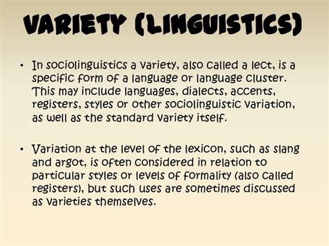 Languagedialect And Variation Sociolinguistic