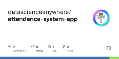 GitHub Datascienceanywhere Attendance System App