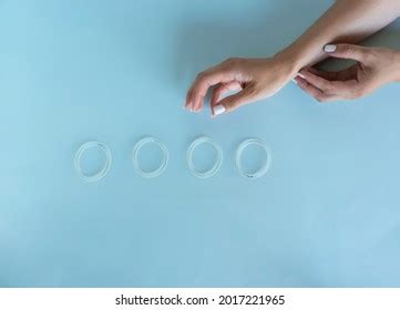 Woman Points Vaginal Ring Contraception Purposes Stock Photo Shutterstock