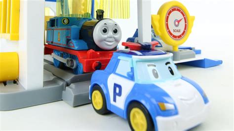 로보카폴리 토마스와친구들 세차장 플레이세트 장난감놀이 애니메이션 Робокар Поли Robocar Poli Thomas And Friends Train Toys