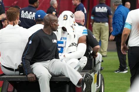 Lions Linebacker Carted To Locker Room With Knee Injury