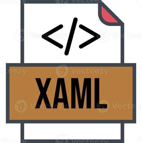 Xaml File Icon Fill And Outline Crisp Corners Illustration 57912403 Png
