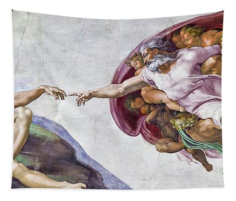 The Creation Of Adam By Michelangelo