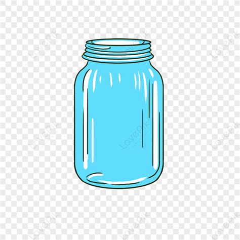 항아리 일러스트 클립 아트 병 블루 유리 파란색 병 투명한 Png 일러스트 무료 다운로드 Lovepik