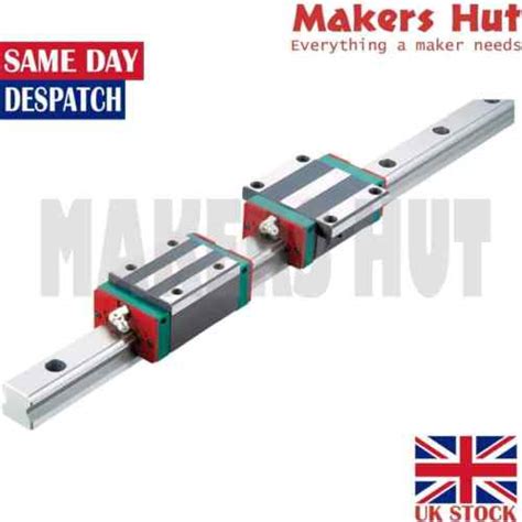genuine hiwin linear guide rail 2x blocks cnc hgh 15 20 25 30 makers hut