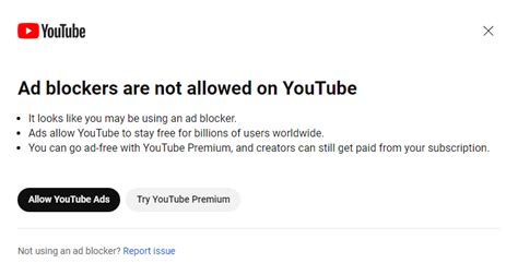 Youtube Begins Warning Ad Blockers Are Not Allowed • The Register