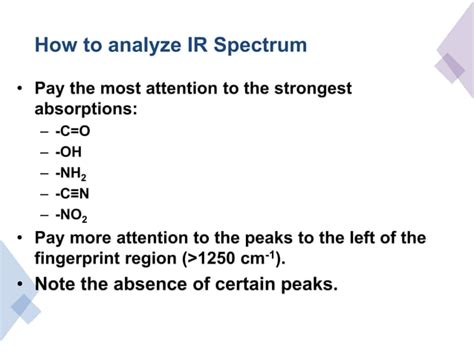 Interpretation Of Ir Spectra Ppt