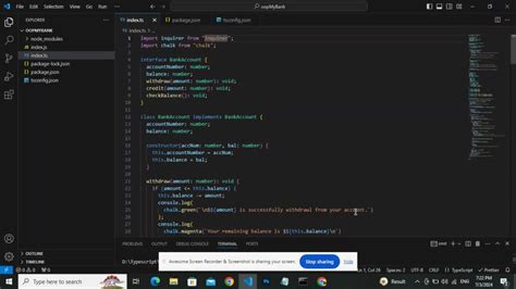 urooj sadiq on linkedin mybank typescript javascript bankingapp coding cli oop…