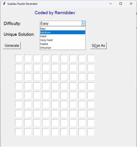 Sudoku Puzzle Generator Source Code Sellanycode