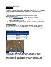 Geologic Events Lab Report Doc Geologic Events Lab Report Introduction Your Task Will Be