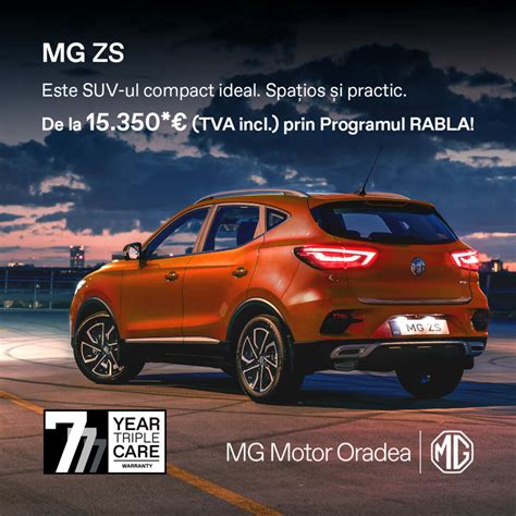 Mg Zs Este Suv Ul Compact Ideal De La 15350 Euro Prin Programul Rabla La Mg Motor Oradea