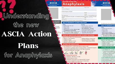Understanding The New Ascia Action Plans For Anaphylaxis Youtube