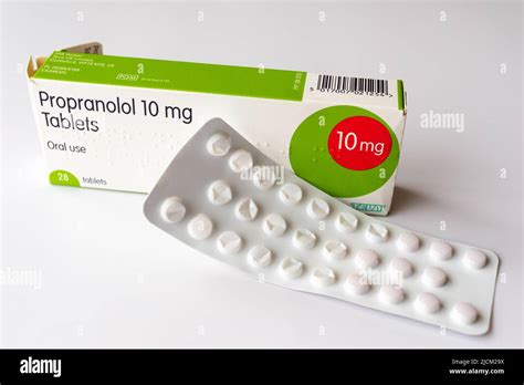 Photograph Of A Box Of Propranolol 10 Mg Tablets A Beta Blocker Used