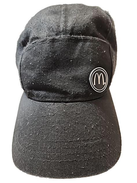 Mcdonalds Employee Workers Uniform Hat Cap Logo Adjus Gem
