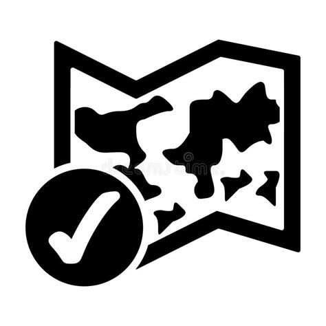 Check In Map Icon Stock Vector Illustration Of Design 270572478