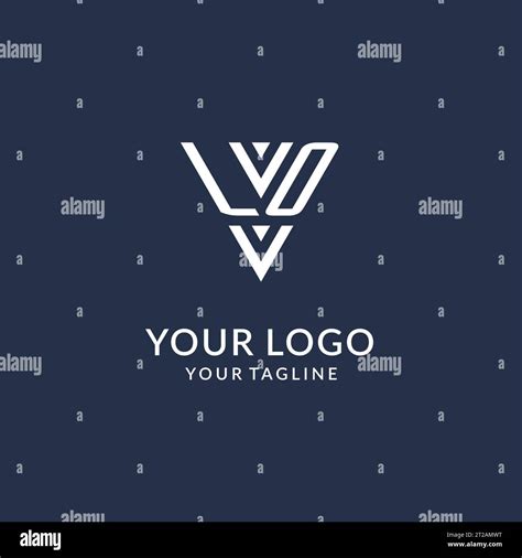 LO Triangle Monogram Logo Design Ideas Creative Initial Letter Logo With Triangular Shape Logo