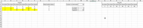 Lottery Ticket Generator And Results Checker In Vba Rexcel