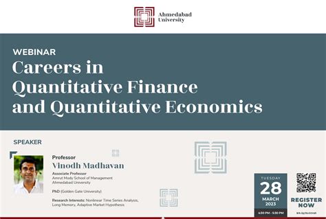 Careers In Quantitative Finance And Quantitative Economics