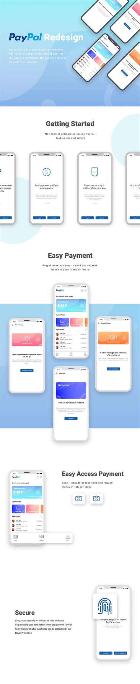 Paypal Redesign Challenge On Behance