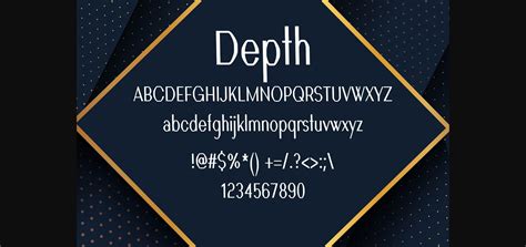 Depth Font Font Canyon