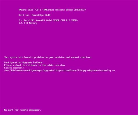Marc Huppert On Linkedin Esxi Upgrade From 67 To 70 Failed On