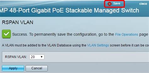 Configure Remote Switch Port Analyzer Rspan Settings On The Network Cisco