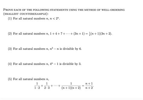 Solved Prove Each Of The Following Statements Using The