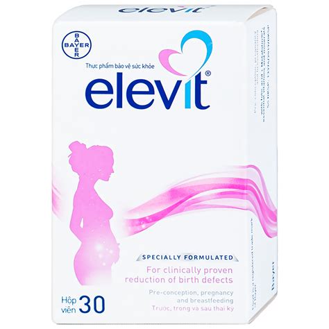 Viên Uống Vitamin Elevit Cho Bà Bầu Bổ Sung Khoáng Chất Tăng Đề Kháng