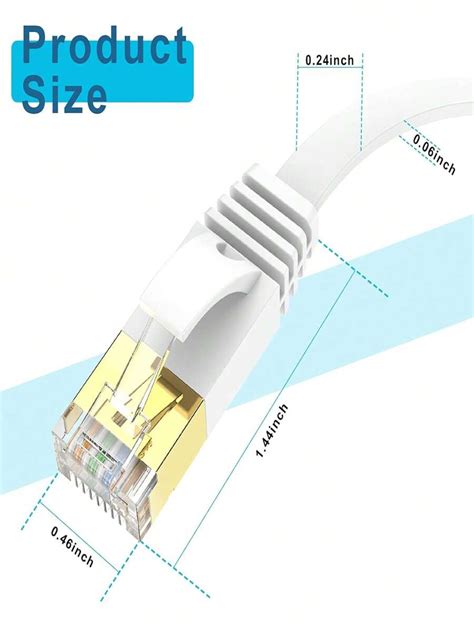 Cabo Ethernet 10~30m De Alta Velocidade Cabo De Rede Plano Cat 6 Com