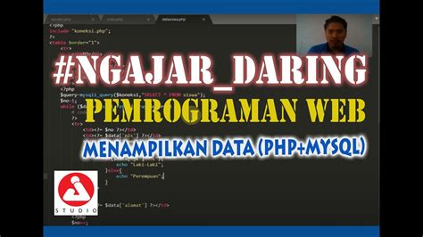 Menampilkan Data Mysql Php Crud Part 3 Youtube