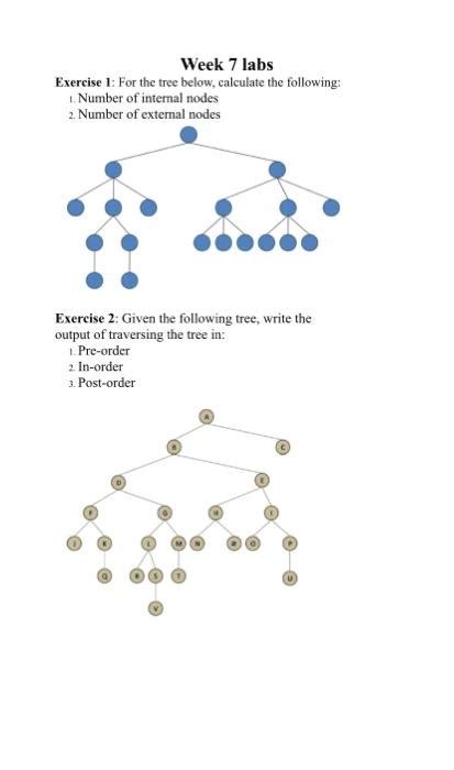 Solved Week 7 Labs Exercise 1 For The Tree Below Calculate