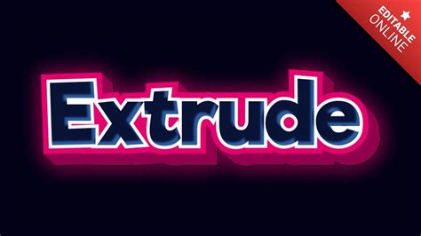 Extrude Pink Night Love 3d Text Effect Generator
