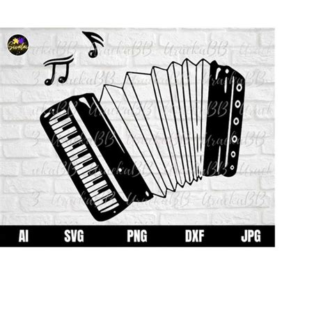 Accordion Svg Accordion Clipart Accordion Files For Cricut Inspire