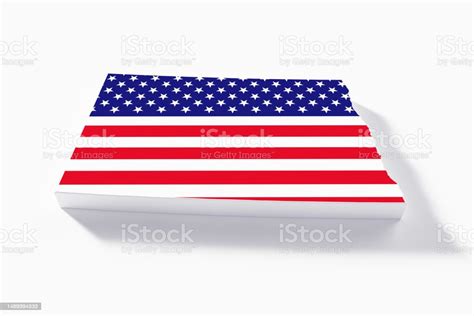 노스다코타 주 경계는 흰색 배경에 미국 국기로 질감을 더했다 0명에 대한 스톡 사진 및 기타 이미지 0명 3차원 형태 관광 Istock