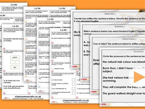 Grammar Year 4 ‘i Or ‘me Summer Block 1 Step 2 Teaching Resources