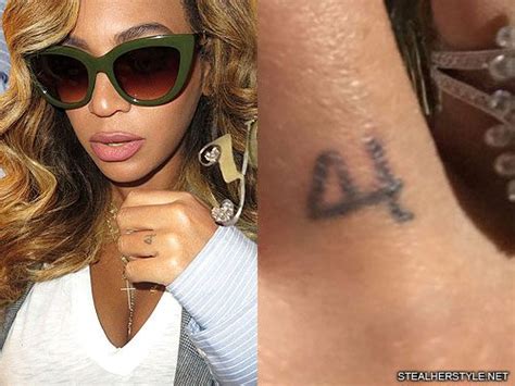 Beyonce Finger Tattoos