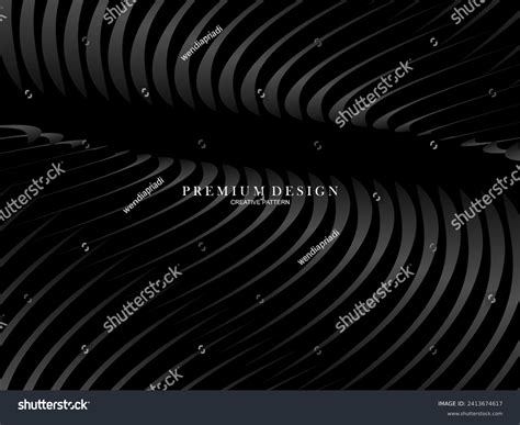 Black Abstract Background Design Modern Wavy Stock Vector Royalty Free