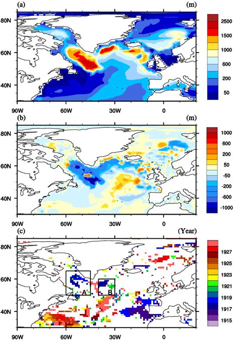 A Climatological Mixed Layer Depth Mld In Meters In The North