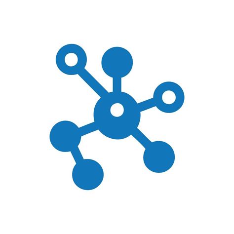 Chemical Compound Icon Molecule Hub Network Icon Chemical Molecule