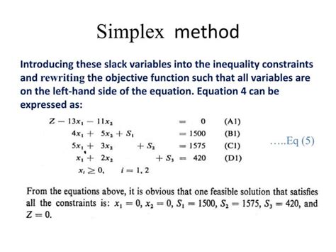 Simplex Method Concept Pptx Computer Software And Applications