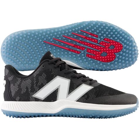 New Balance Mens Fuelcell 4040v7 Turf Trainer Baseball Shoes Black
