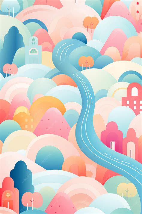 Premium Photo Abstract Pastel Undulating Waves