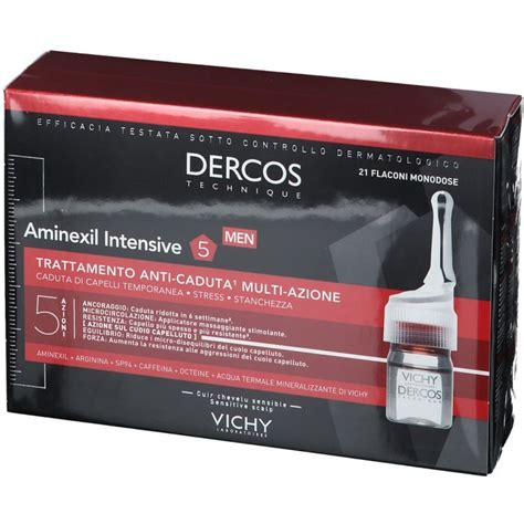 VICHY DERCOS TECHNIQUE - AMINEXIL INTENSIVE 5 VIALS FOR MEN 21 VIALS
