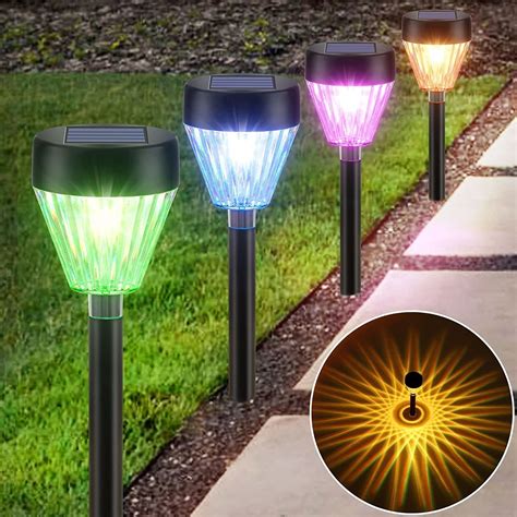 2023 New Decoration Abs Rechargeable Solar Powered Landscape Lighting