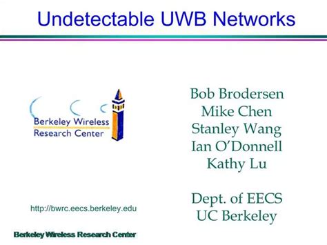 Ppt Undetectable Uwb Networks Powerpoint Presentation Free Download