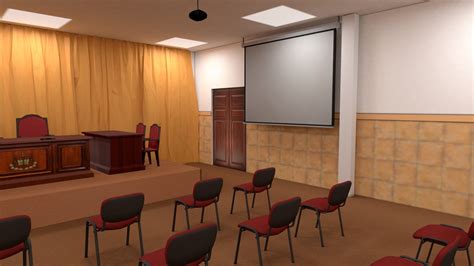 Sala Juzgado Ucam 3d Model By Ucam University Ucam [d3f97ce] Sketchfab