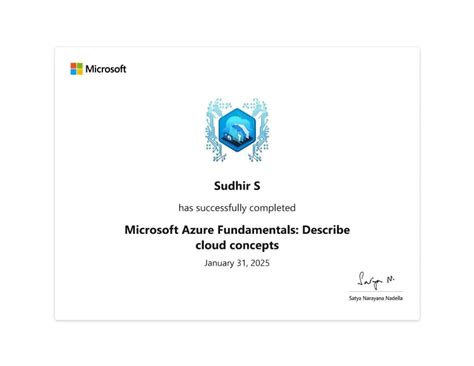 Azure Cloudcomputing Microsoftazure Certification Learning Sudhir S