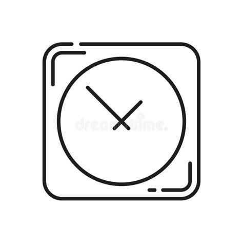 Alarm Stopwatch Isolated Clock Timer Outline Icon Stock Illustration Illustration Of Interface